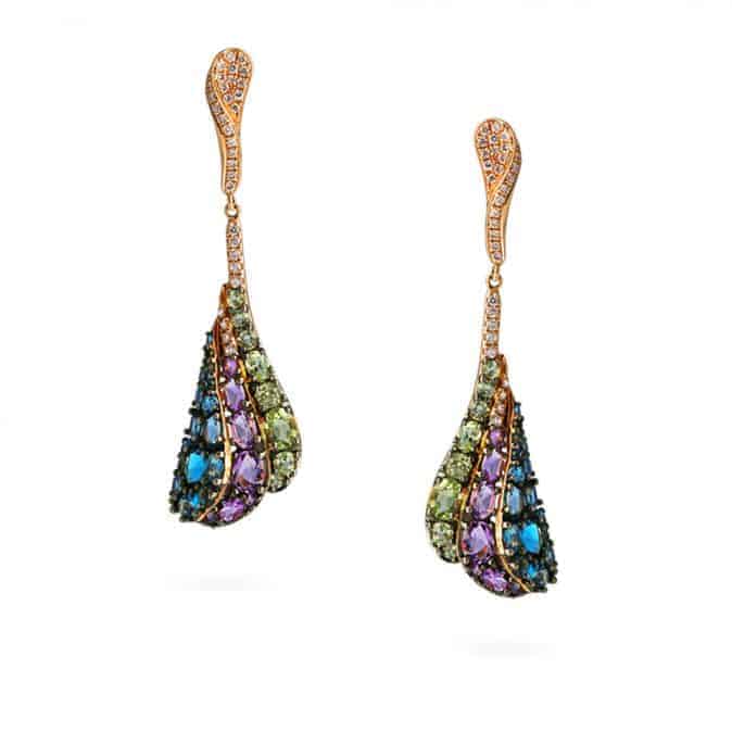 18ct Gold Cocktail Earrings - PureJewels UK