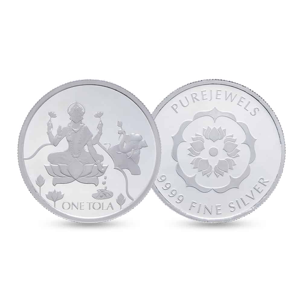 One Tola Padma Lakshmi Coin in Silver by PureJewels