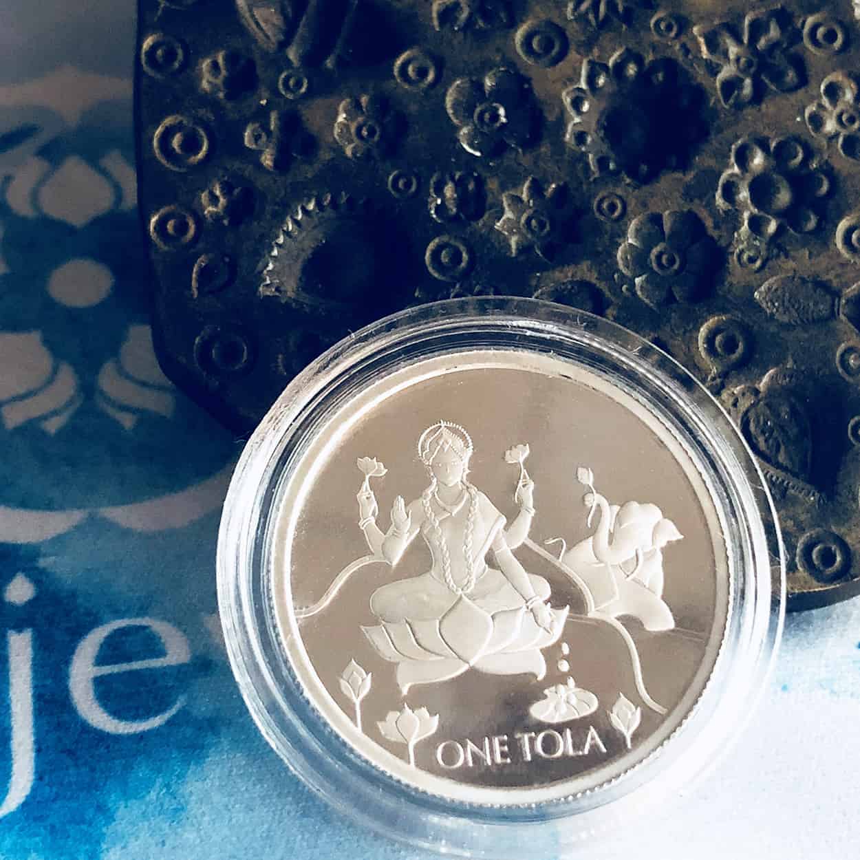 One Tola Padma Lakshmi Coin in Silver by PureJewels
