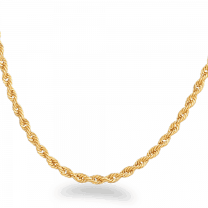 18 Inch Solid Rope Chain in 22 ct Gold is available online