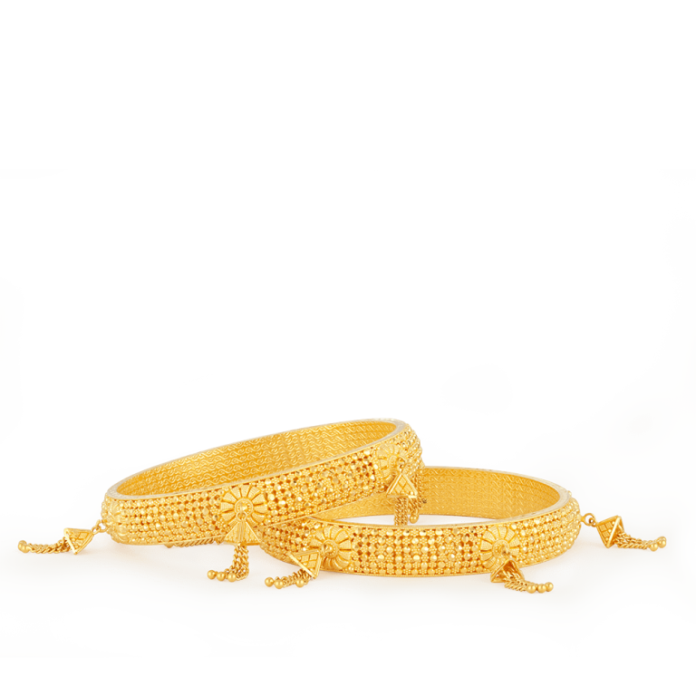 22ct Gold Jali Kada Armreifen - PureJewels UK
