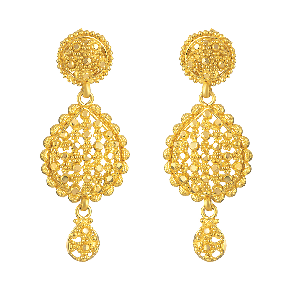 Handcrafted Gold Filigree Earrings | PureJewels UK