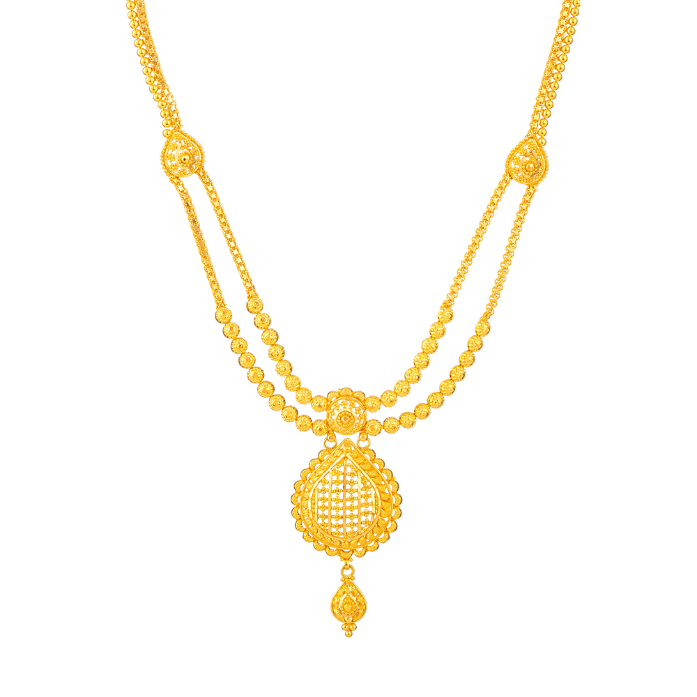 Jali Collection 22ct Gold Necklace | Shop Online | PureJewels