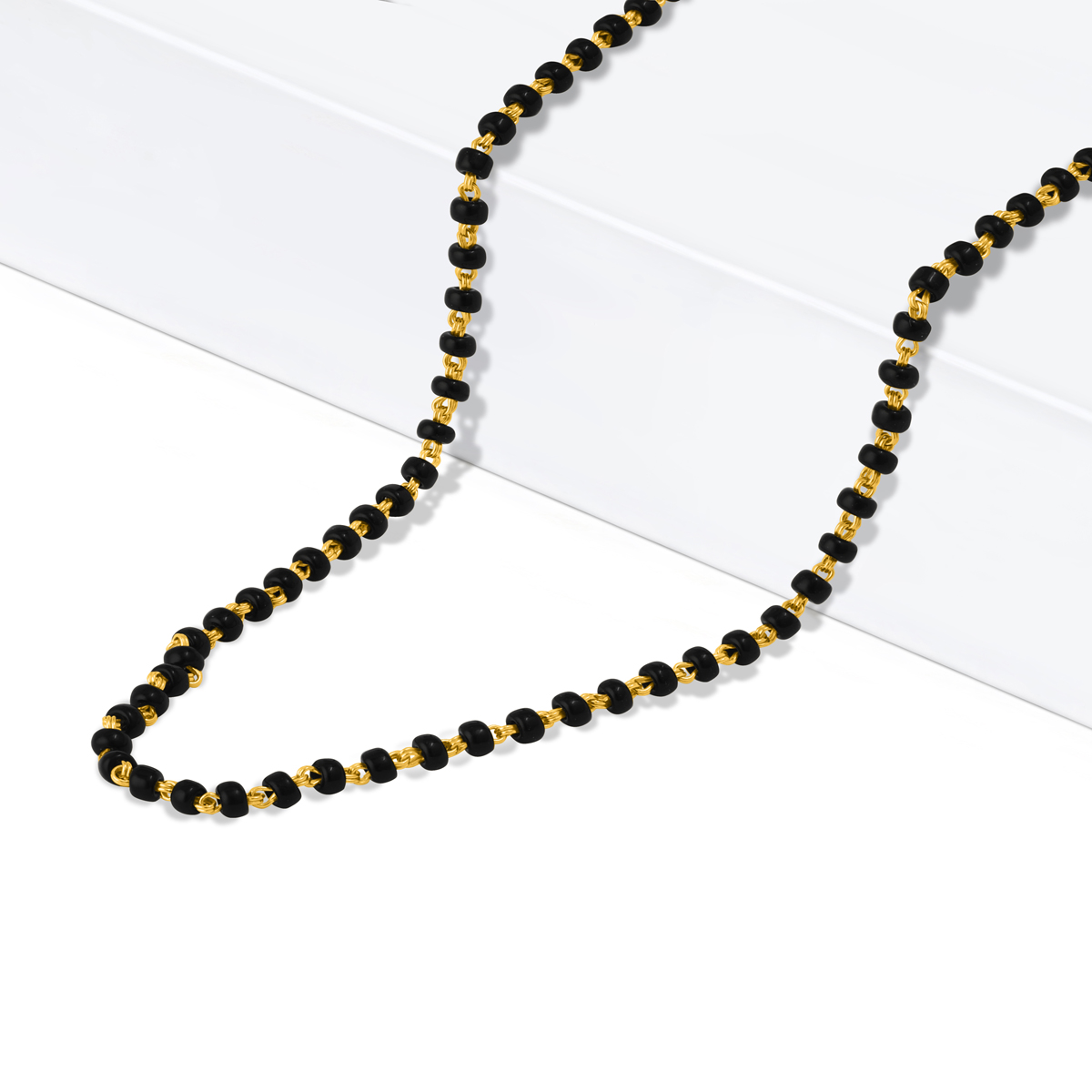 22ct Gold Single Line Chain Mangalsutra | purejewels.com