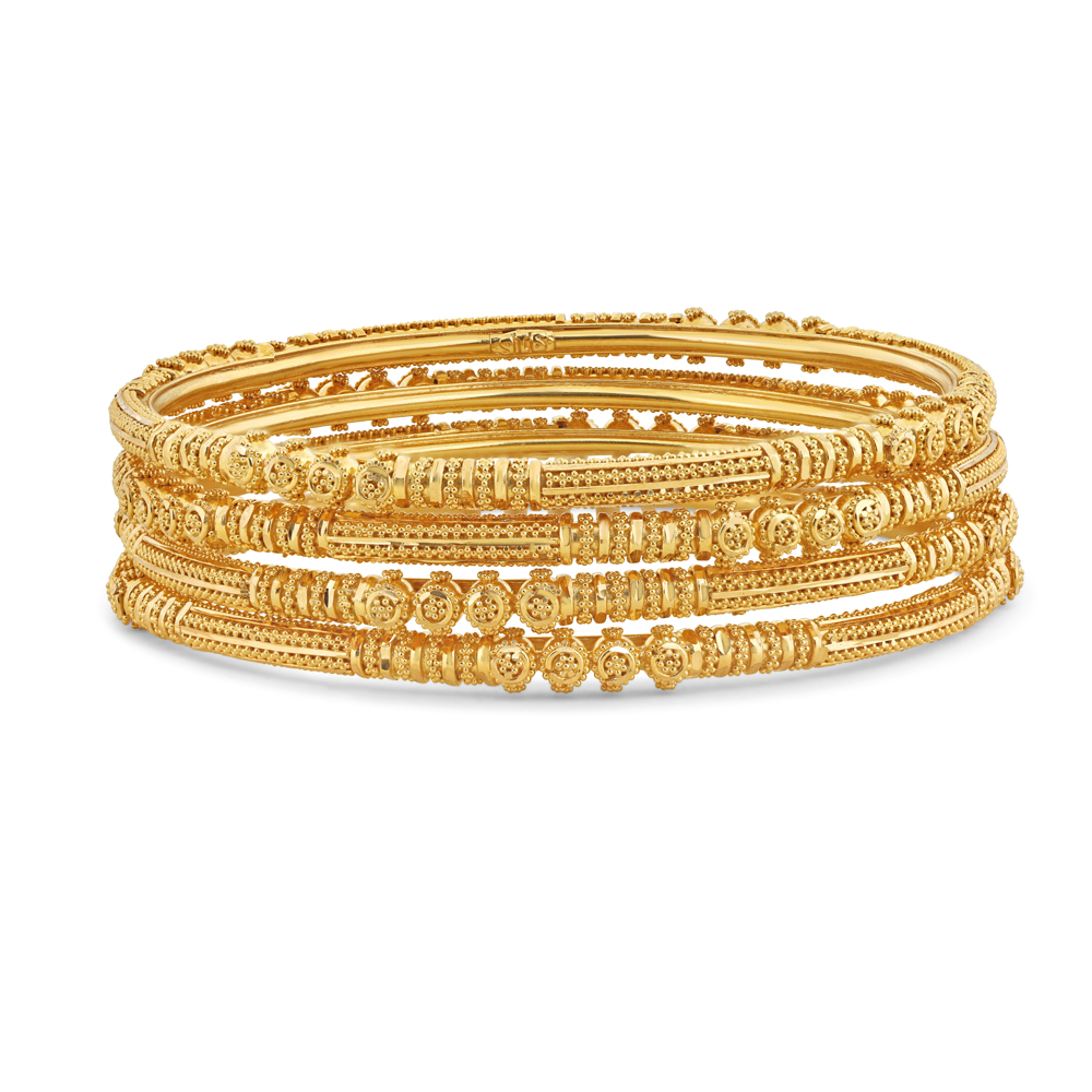 Set aus zwei 22ct Gold Kada für besondere Anlässe