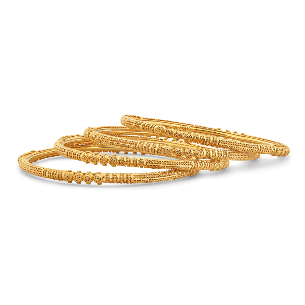 Set aus zwei 22ct Gold Kada für besondere Anlässe