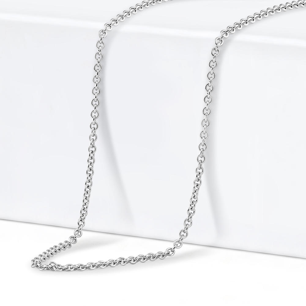 18ct white gold chains | Shop classic chains PureJewels UK