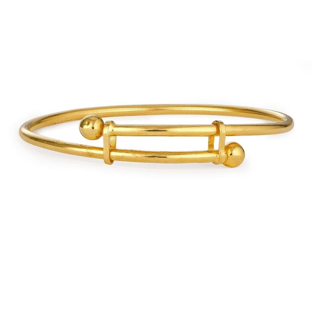 Plain Gold Baby Bangles | PureJewels.com
