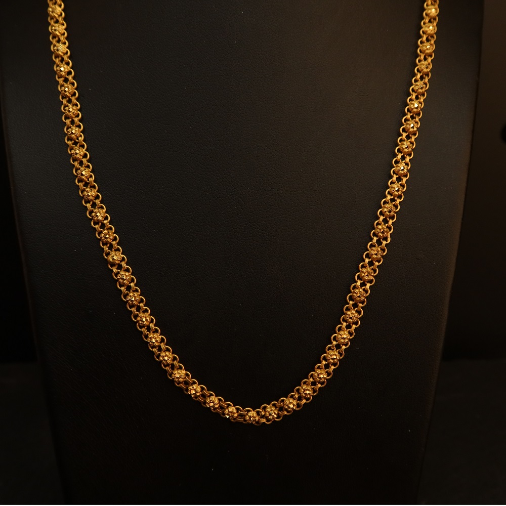 22ct Real Gold Chain with Antique Finish at PureJewels UK
