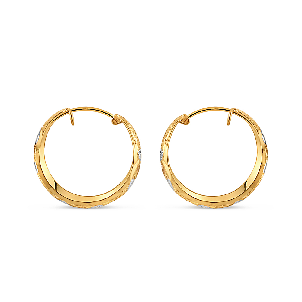 22ct Gold Round Hoop Earring available online in UK
