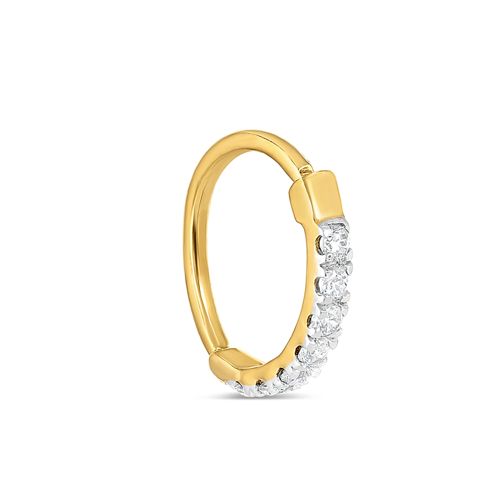 Buy 22ct Yellow Gold Nose Ring with stones online