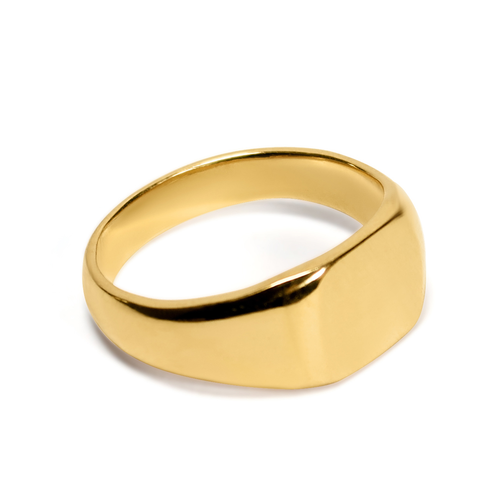 Signet Ring in 22ct Gold for Men | Size T at PureJewels UK