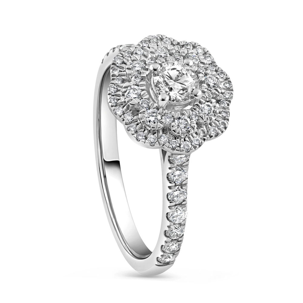 Platinum Ring with Diamond | Engagement Ring UK