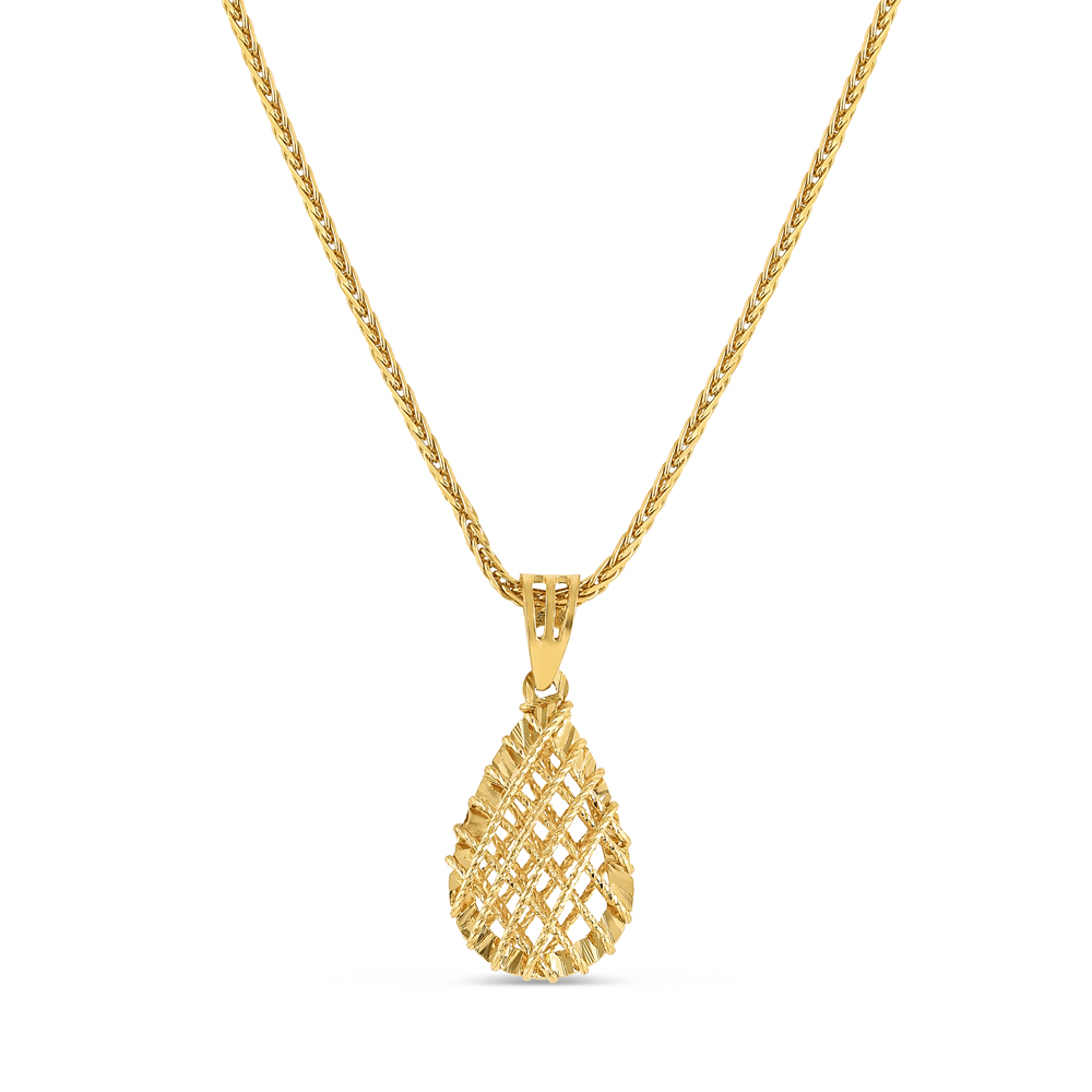 22ct Gold Oval Shaped Pendant | PureJewels UK