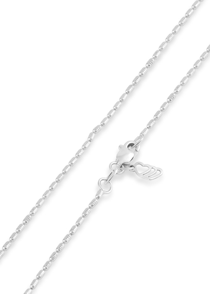 18ct White Gold Ladies Chain | PureJewels UK