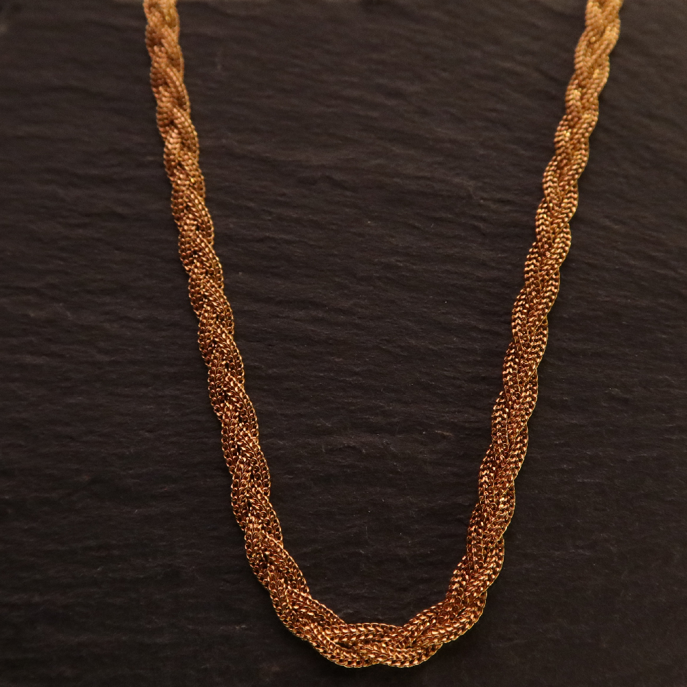 22ct Gold Knitted Necklace: Timeless Craftsmanship at PureJewels
