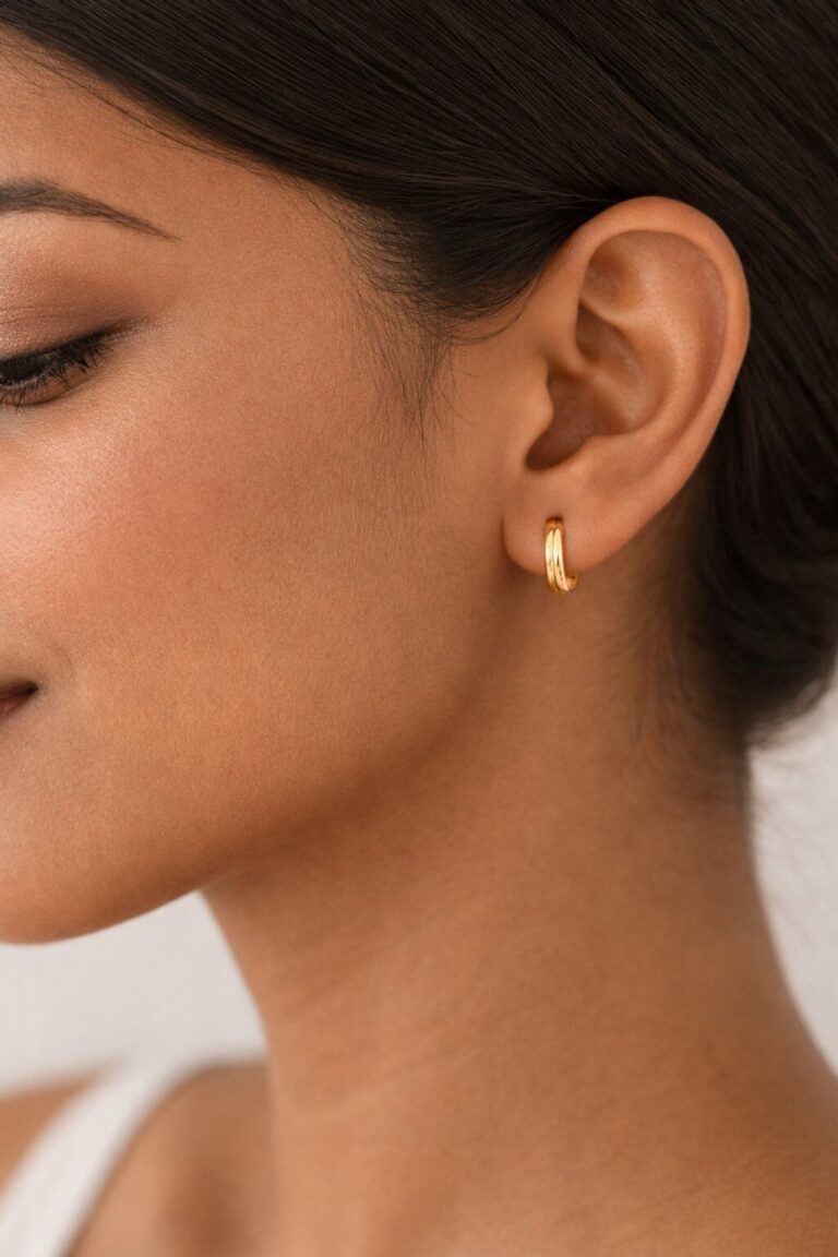 22ct Gold Everyday Classic Hoops | PureJewels London
